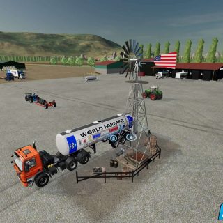 American Wind Turbine By BOB51160 v1.0 FS22 Mod | Farming Simulator 22 Mod