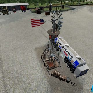 American Wind Turbine By BOB51160 v1.0 FS22 Mod | Farming Simulator 22 Mod