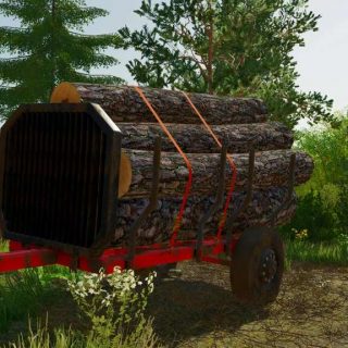 HomeMade Forest Trailer v1.0 FS22 Mod | Farming Simulator 22 Mod