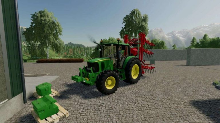 John Deere Weight rack v1.0 FS22 Mod | Farming Simulator 22 Mod