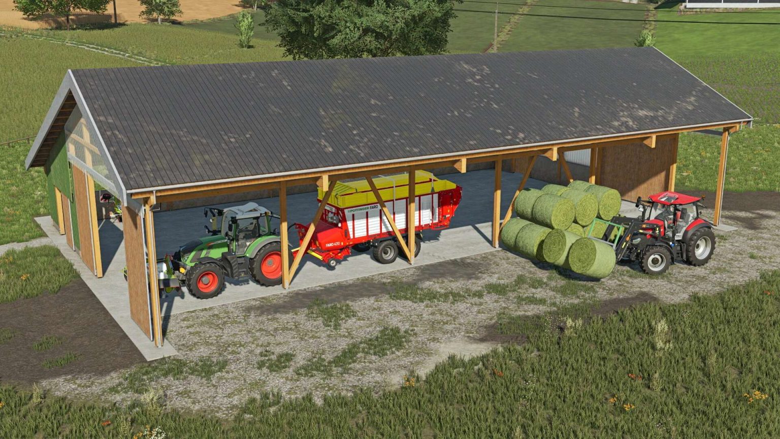 Machine Hall 30x15 v1.0 FS22 Mod | Farming Simulator 22 Mod