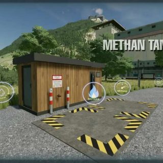 Methane Station v1.0 FS22 Mod | Farming Simulator 22 Mod