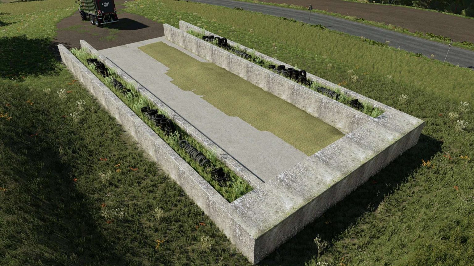 Old Bunkersilo U-Type v1.0 FS22 Mod | Farming Simulator 22 Mod