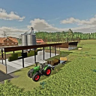 Pallet And Bale Storage Hall v1.0 FS22 Mod | Farming Simulator 22 Mod