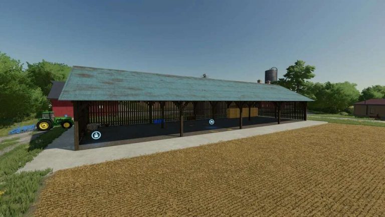 Pallet And Bale Storage v1.0 FS22 Mod | Farming Simulator 22 Mod