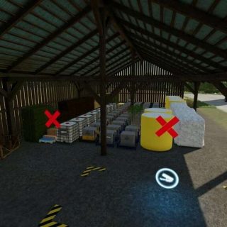 Pallet And Bale Storage v1.0 FS22 Mod | Farming Simulator 22 Mod