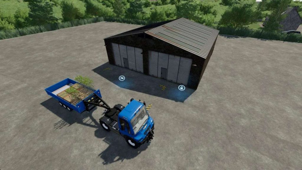 Pallet Storage Warehouse v1.1 FS22 Mod | Farming Simulator 22 Mod