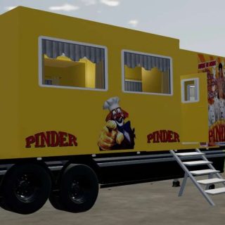 Pinder Circus Kitchen Trailer v1.0 FS22 Mod | Farming Simulator 22 Mod