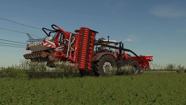 Power Harrow 6m + rear attacher v1.0 FS22 Mod | Farming Simulator 22 Mod
