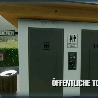 Public Toilets v1.0 FS22 Mod | Farming Simulator 22 Mod