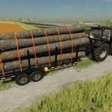 Small Flatbed Autoload Trailer v2.0 FS22 Mod | Farming Simulator 22 Mod