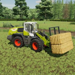 Square Bale Fork v1.0 FS22 Mod | Farming Simulator 22 Mod