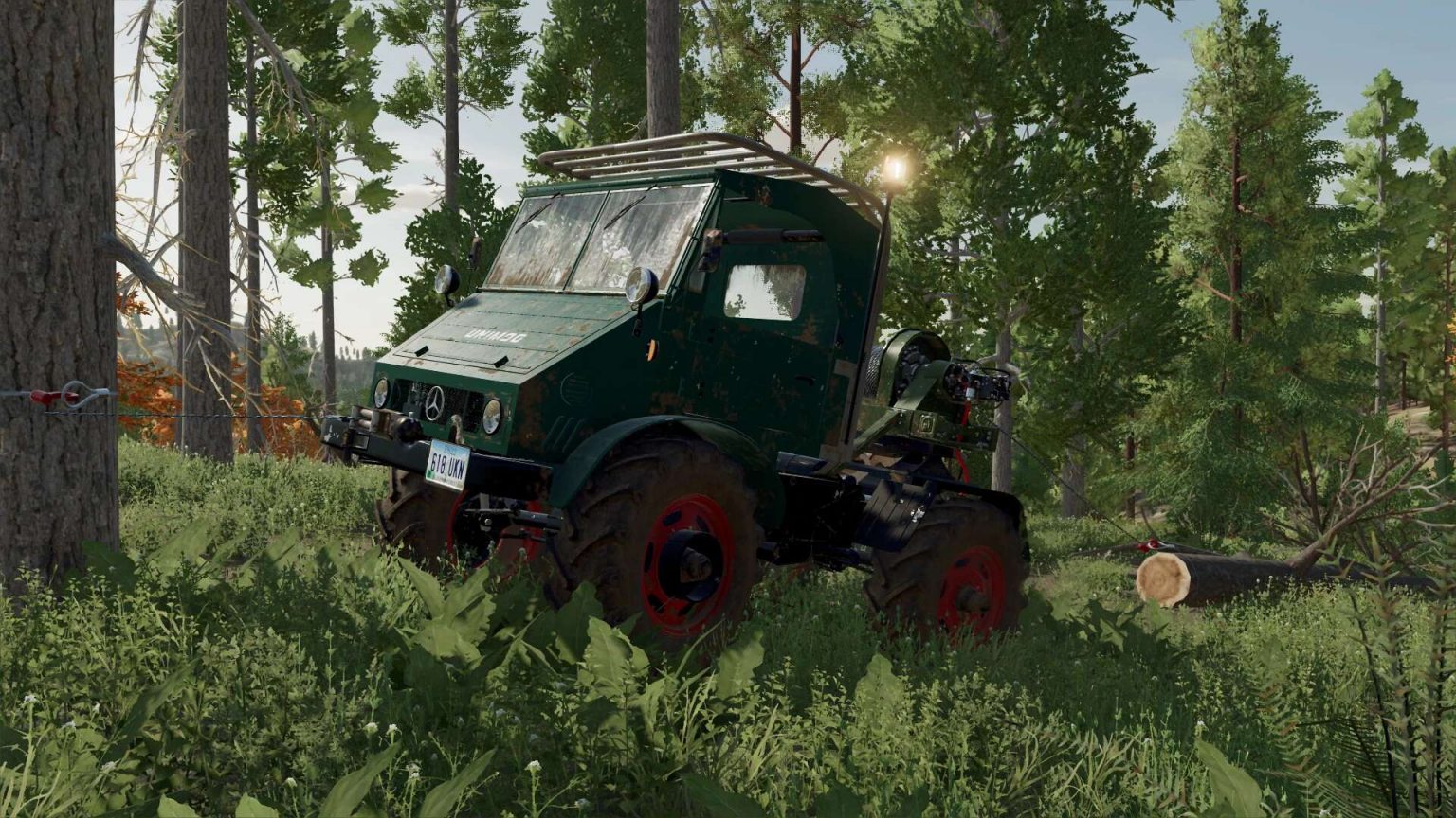 Unimog U406/411 Forstkäfig v1.0 FS22 Mod | Farming Simulator 22 Mod