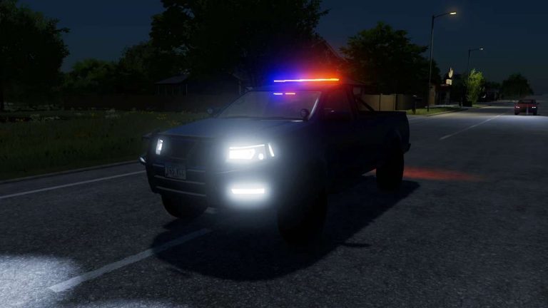 2017 Pickup Police v2.0 FS22 Mod | Farming Simulator 22 Mod