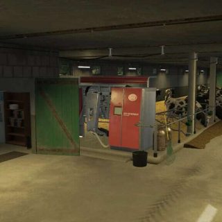 Big White Cow Barn v1.1.0.1 FS22 Mod | Farming Simulator 22 Mod