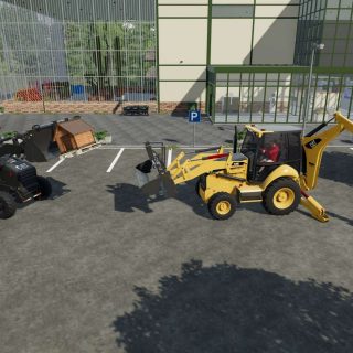 CAT 430E Backhoe v1.0 FS22 Mod | Farming Simulator 22 Mod