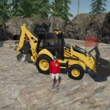 CAT 430E Backhoe v1.0 FS22 Mod | Farming Simulator 22 Mod