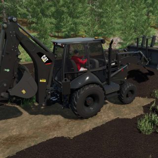 CAT 430E Backhoe v1.0 FS22 Mod | Farming Simulator 22 Mod