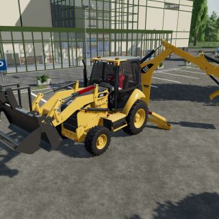 CAT 430E Backhoe v1.0 FS22 Mod | Farming Simulator 22 Mod