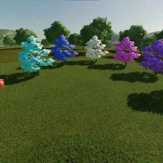 Collection Of Colorful Trees v1.0.0.2 FS22 Mod | Farming Simulator 22 Mod