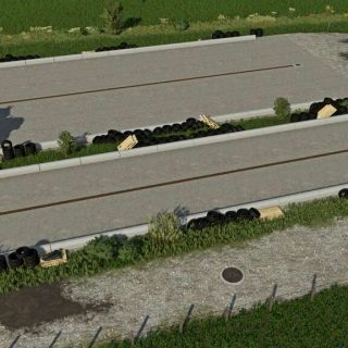 Concrete Free Land Silo Pack v1.0 FS22 Mod | Farming Simulator 22 Mod