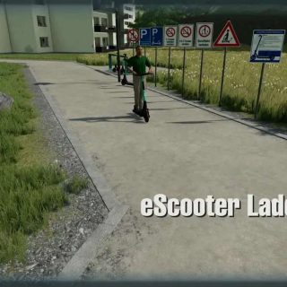 eScooter Charging Station v1.0 FS22 Mod | Farming Simulator 22 Mod