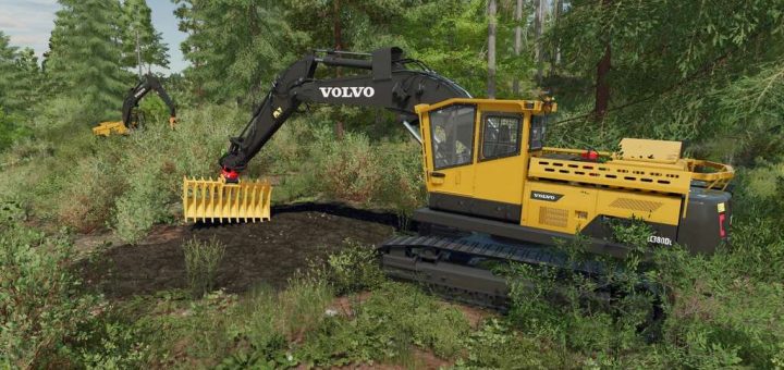 Excavator Rake Mods | Farming Simulator 22 Mods
