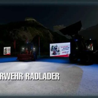Fire Brigade Wheel Loader v1.0 FS22 Mod | Farming Simulator 22 Mod