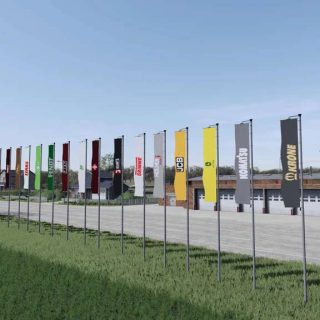 Flags Of Different Brands v1.0 FS22 Mod | Farming Simulator 22 Mod