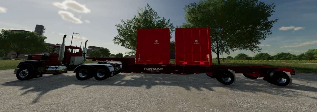 Fontaine Frac Trailer and Sandbox v1.0 FS22 Mod | Farming Simulator 22 Mod