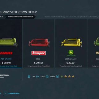 Forage Harvester Straw Pickup v1.0 FS22 Mod | Farming Simulator 22 Mod