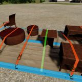 Wicker Patio Set v1.0 FS22 Mod | Farming Simulator 22 Mod