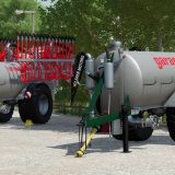Galvanized Slurry Tank Set v1.0 FS22 Mod | Farming Simulator 22 Mod
