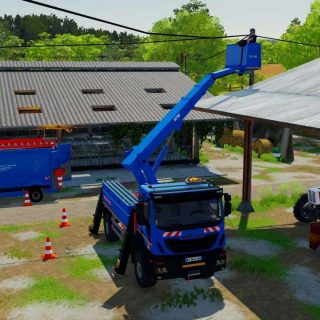 Iveco X-Way PEMP 19m (Enedis) v1.5 FS22 Mod | Farming Simulator 22 Mod
