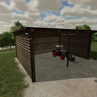 Log Shed v1.0 FS22 Mod | Farming Simulator 22 Mod