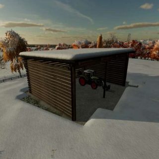 Log Shed v1.0 FS22 Mod | Farming Simulator 22 Mod