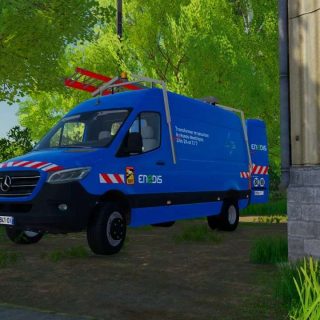 Mercedes Benz Sprinter 4x4 Gen 3 Enedis v2.5 FS22 Mod | Farming ...