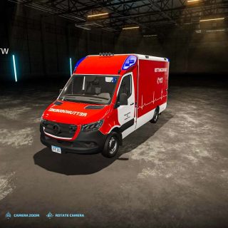 Mercedes-Benz Sprinter Strobel Ambulance v1.0 FS22 Mod | Farming ...