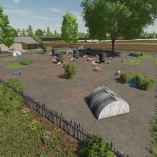 Modular Pig Pen v1.0 FS22 Mod | Farming Simulator 22 Mod