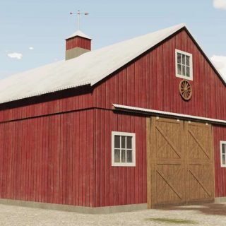 Old Wooden Barn v1.0 FS22 Mod | Farming Simulator 22 Mod