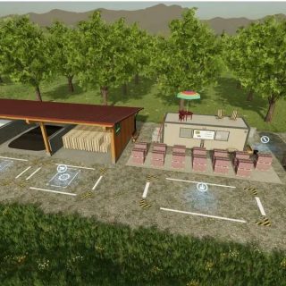 Orchard Pack with selling Station v1.0 FS22 Mod | Farming Simulator 22 Mod