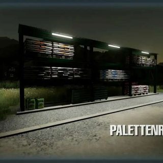 Pallet Racks v1.0 FS22 Mod | Farming Simulator 22 Mod