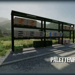 Pallet Racks v1.0 FS22 Mod | Farming Simulator 22 Mod