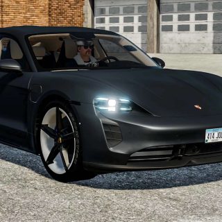 Porsche Taycan Turbo S v1.0 FS22 Mod | Farming Simulator 22 Mod