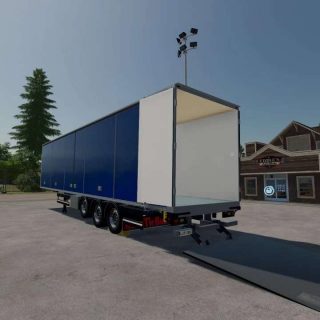 Semi Trailer with tail lift v1.0 FS22 Mod | Farming Simulator 22 Mod