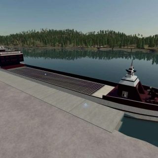 Ship with sellpoint V1.0 FS22 Mod | Farming Simulator 22 Mod