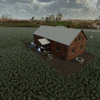 Small Brick House v1.0 FS22 Mod | Farming Simulator 22 Mod
