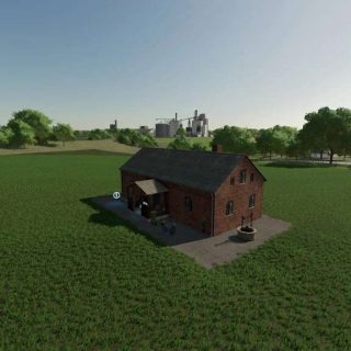 Small Brick House v1.0 FS22 Mod | Farming Simulator 22 Mod