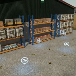Storage Racks v1.0 FS22 Mod | Farming Simulator 22 Mod