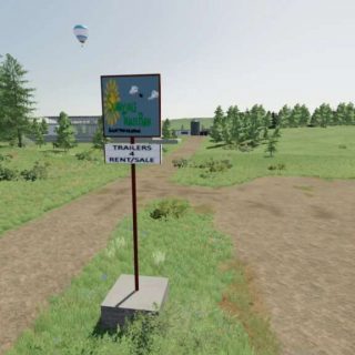 TPB SunnyVale Trailer Park Sign v1.0 FS22 Mod | Farming Simulator 22 Mod